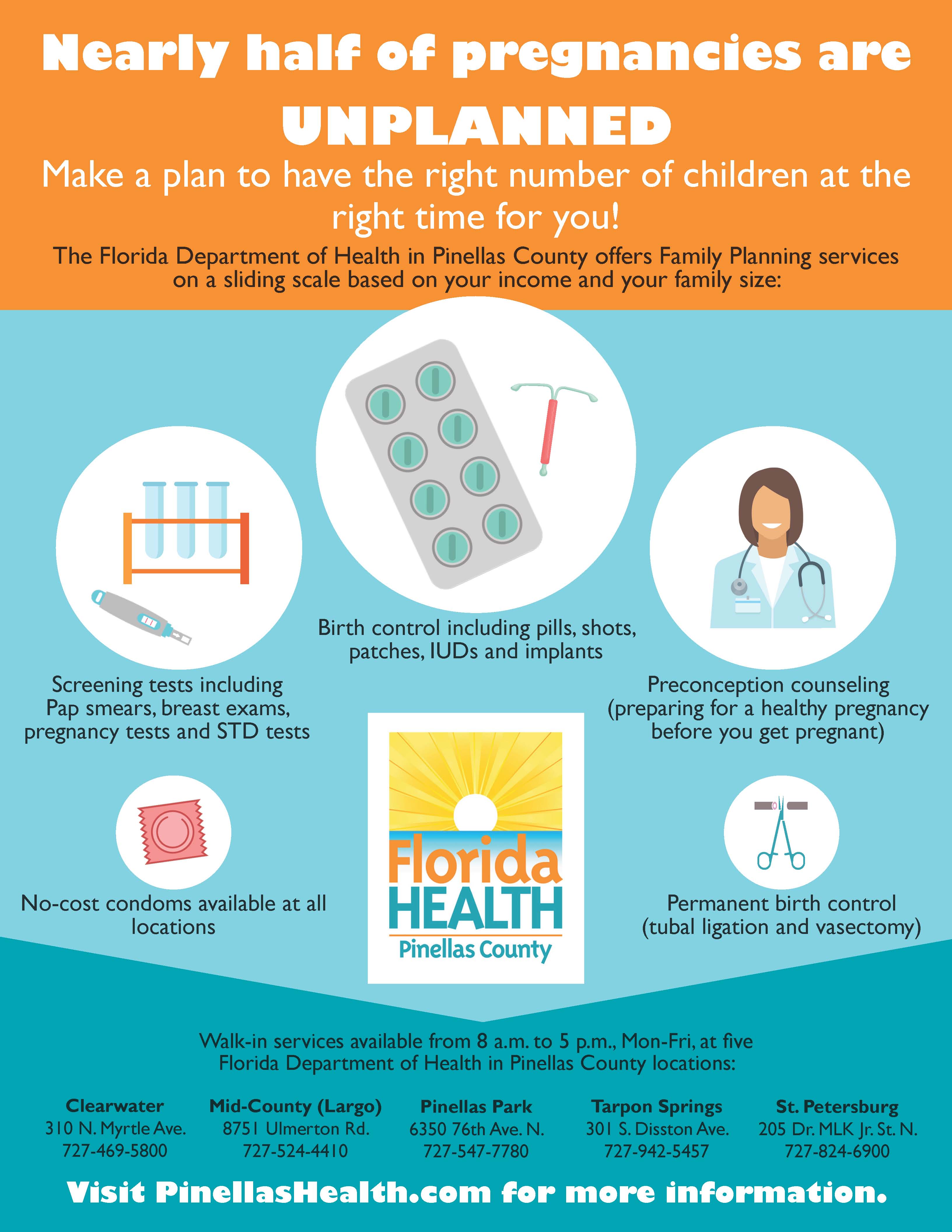 Family Planning Florida Department Of Health In Pinellas